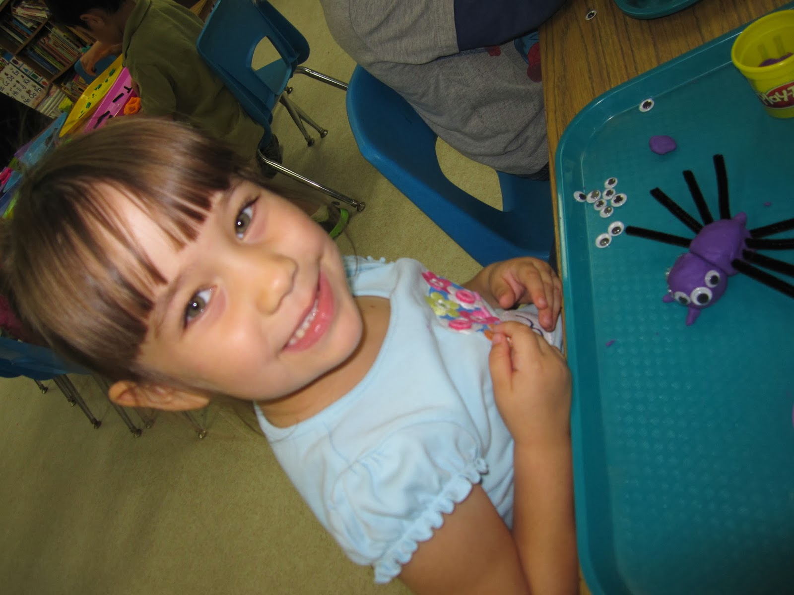 Preschool For Rookies: Playdough Science Spiders