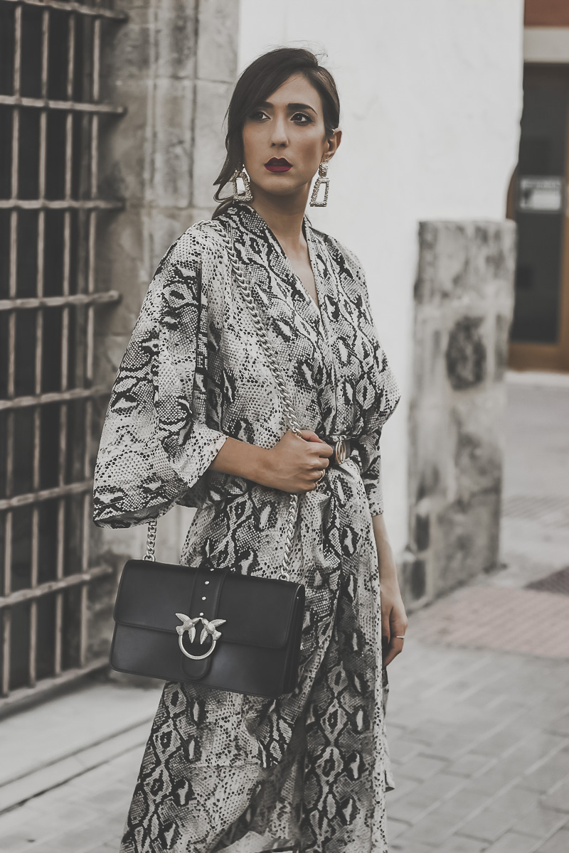 SNAKE PRINT MIDI DRESS + HOW TO WEAR: ANIMAL PRINT