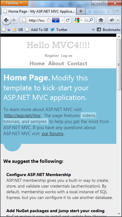First look at ASP.NET MVC 4 Templates | dotnetExpertGuide.com