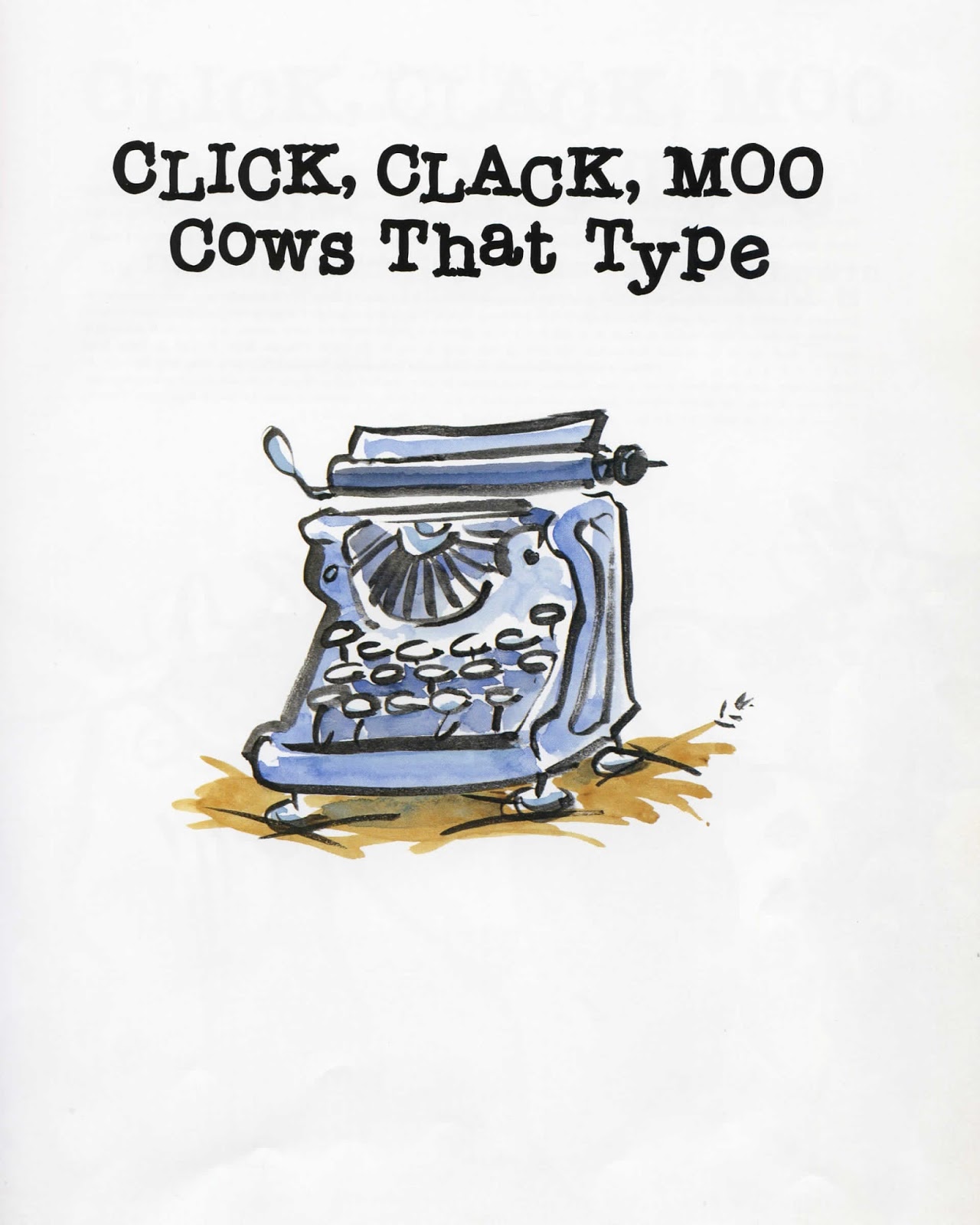 Click, Clack, Moo - Cows That Type ~ Books For All