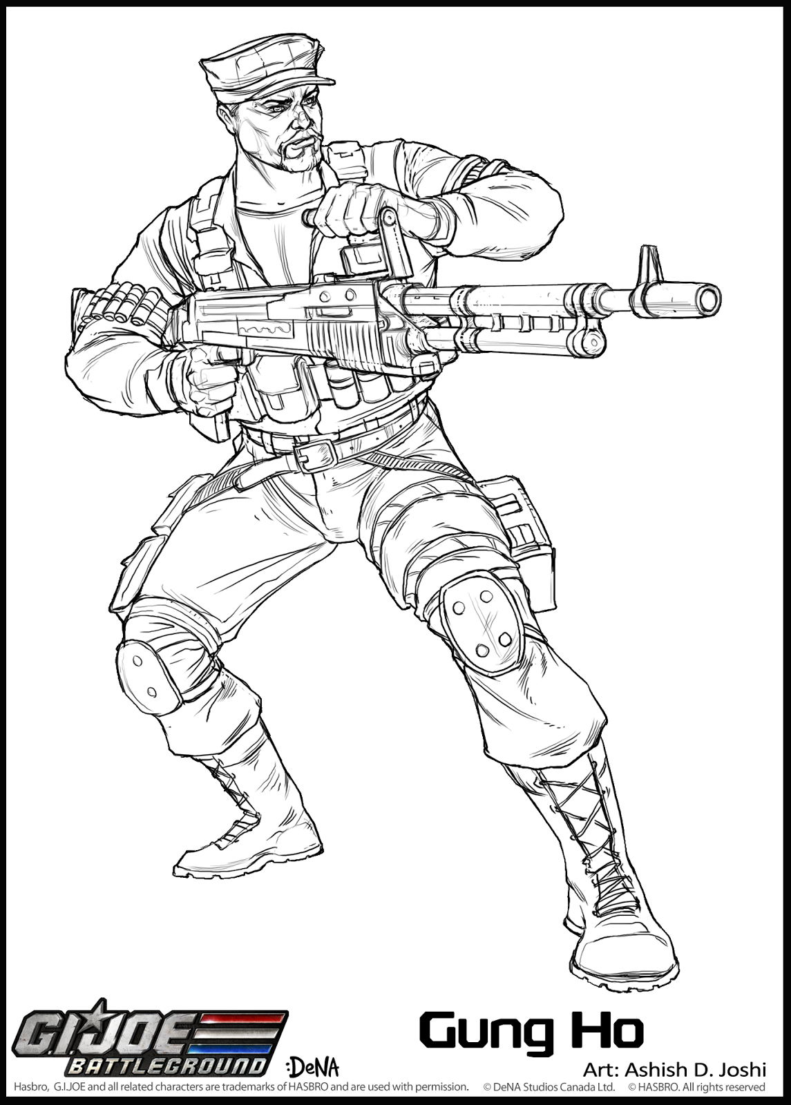 ATOMIC HERMIT: G.I.JOE Battleground line Art