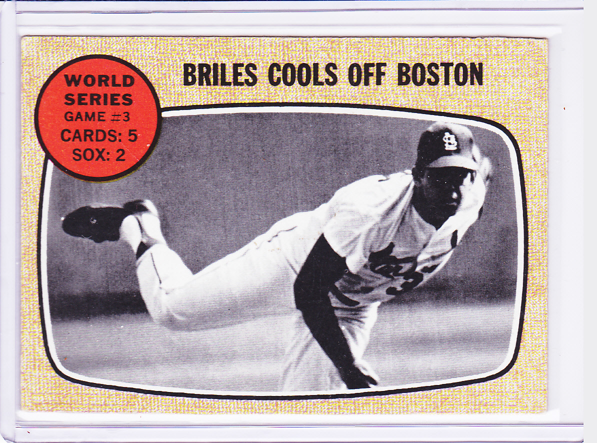 Red Sox Baseball Cards: 1967 World Series From The 1968 Topps Set