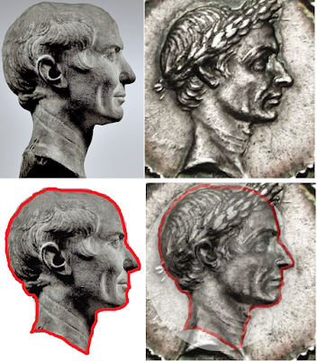 Stretching the Boundaries: Silhouettes. Tusculum bust and coins - 1