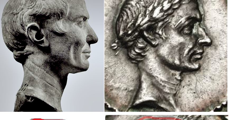 Stretching the Boundaries: Silhouettes. Tusculum bust and coins - 1