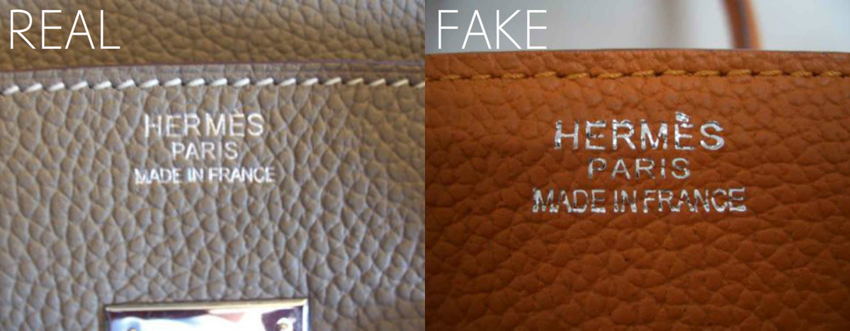 Authentic Hermes Bag VS Fake Hermes Bag
