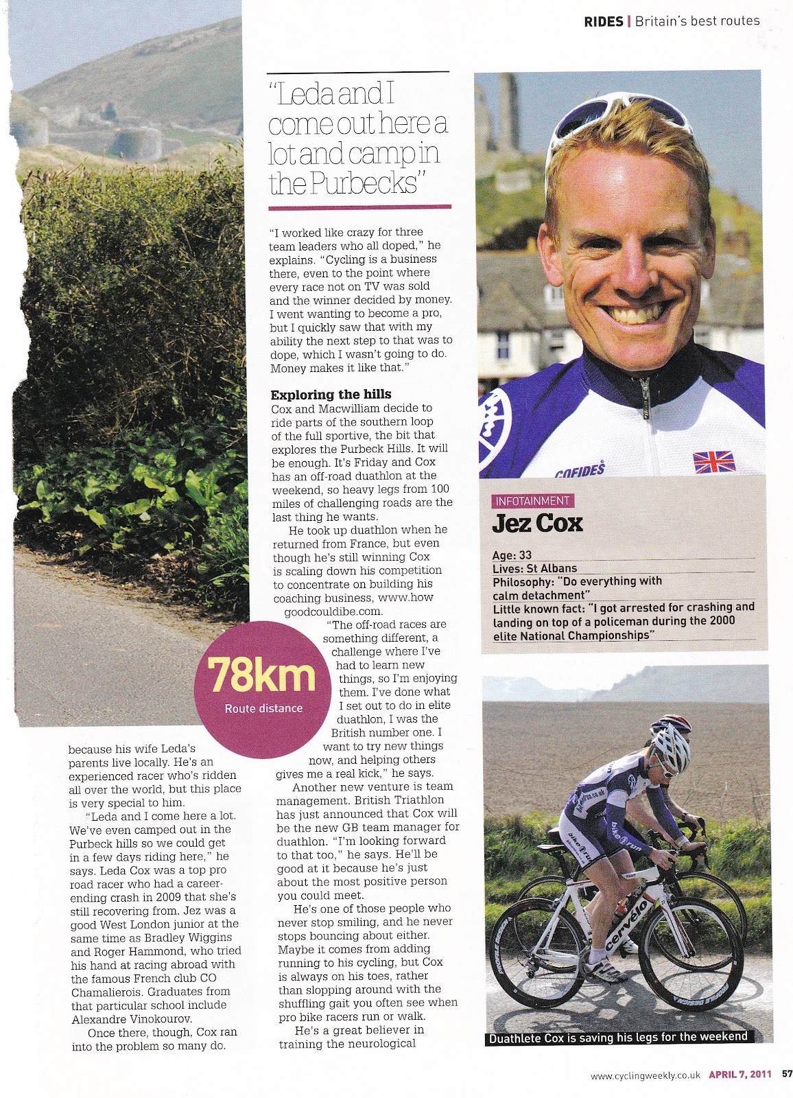 jez cox : Pro Cycling Commentator and Presenter: Racing Coverage