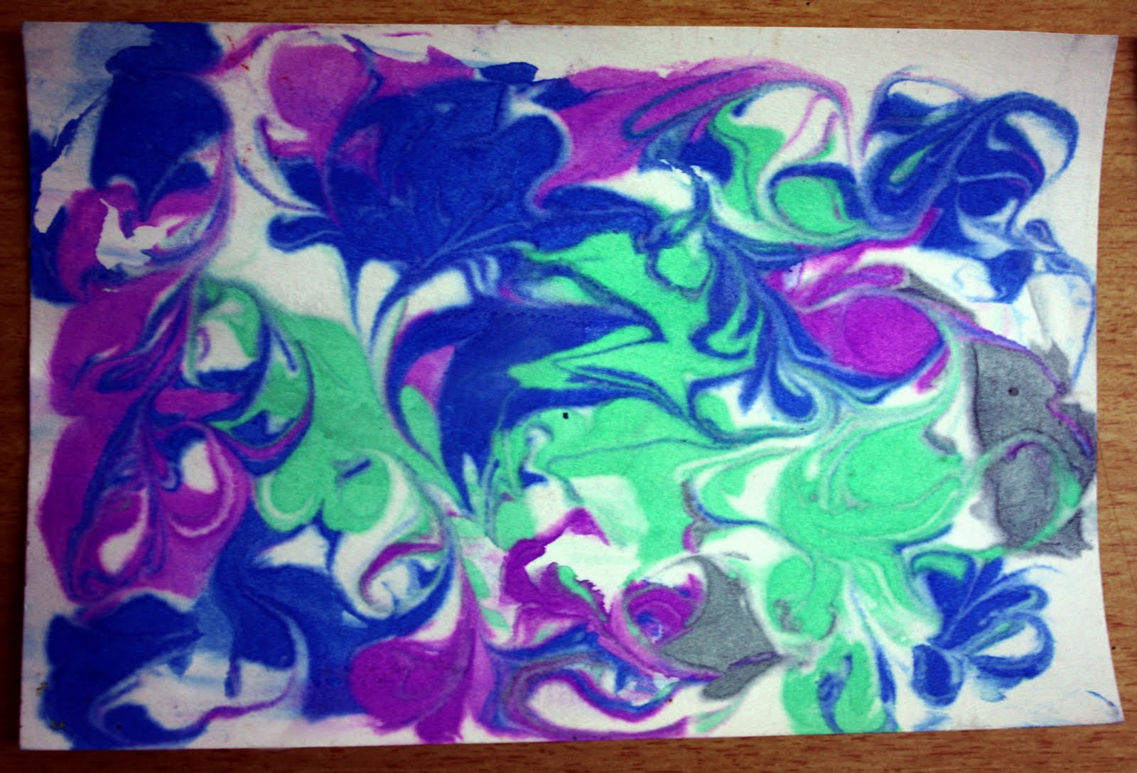 Barbara's Thought of the Day: Shaving Cream Print Tutorial