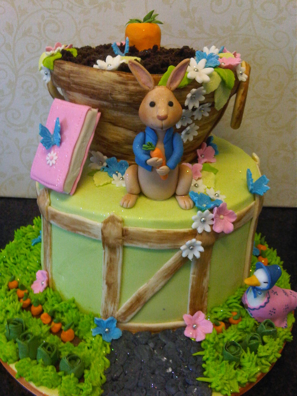 Welcome to Just Iced: Peter Rabbit baby shower cake!