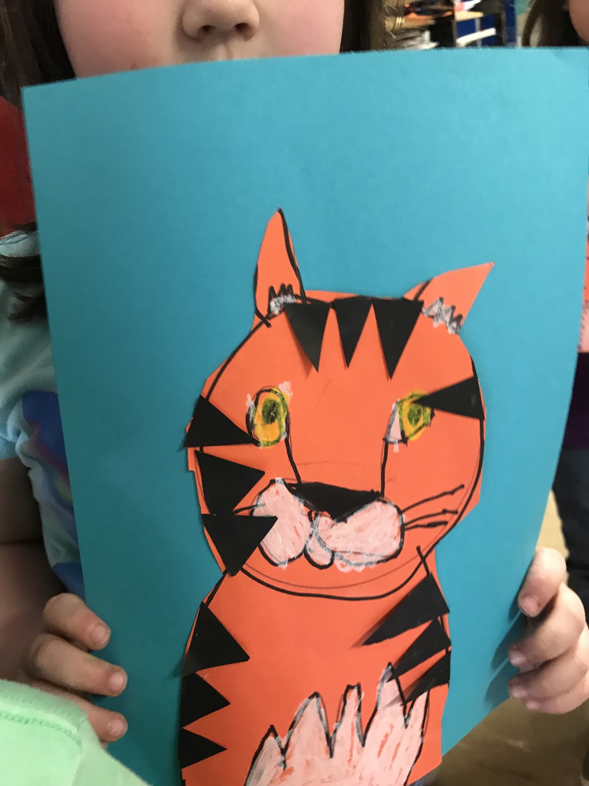 Elements of the Art Room: Kindergarten Tiger Collage