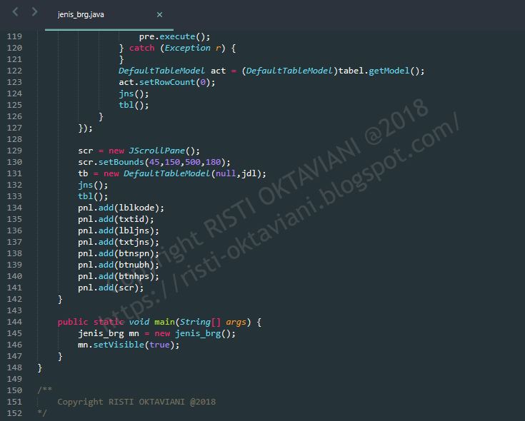 Aplikasi CRUD Sederhana dengan Java Swing dan MySQL