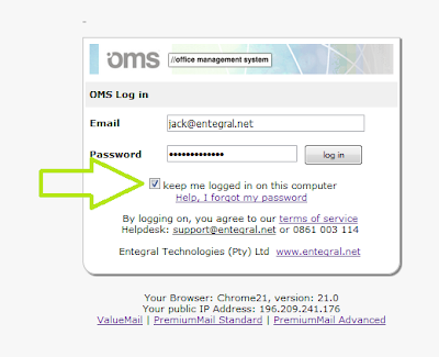 OMS Login update
