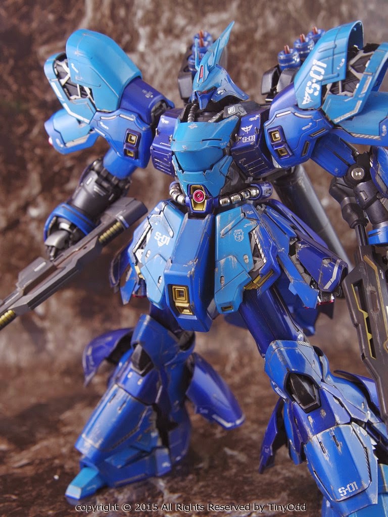 Gundam Family: MG 1/100 MSN-04 Sazabi Marine Blue Style Painted Build