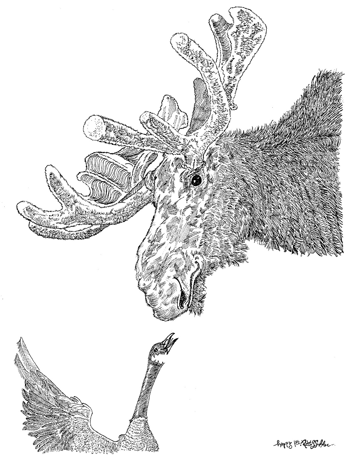 Very Secret Monster Things: Moose & goose (a romance)