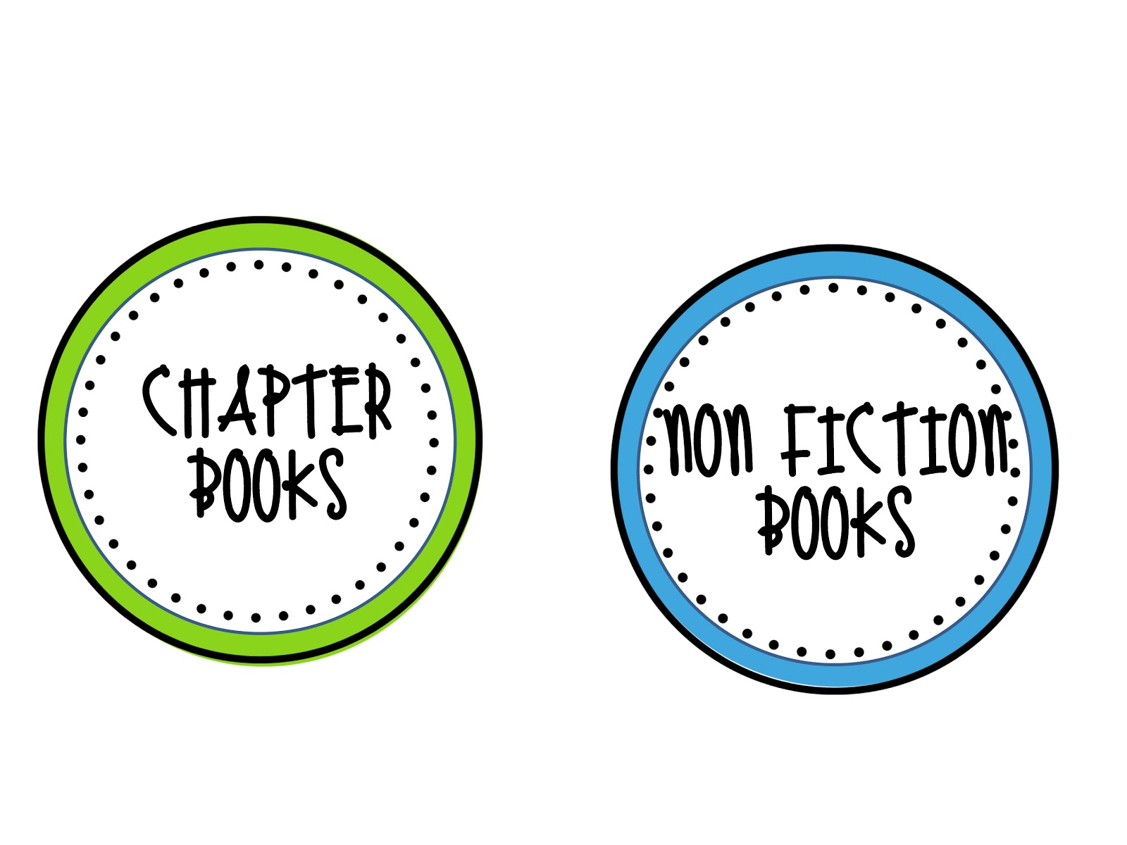 Chasing Checkereds With Cannon: Colorful Library Book Bin Labels (Freebie)