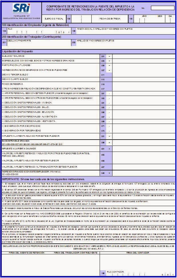 La Contabilidad: IMPUESTO A LA RENTA. (ECUADOR)