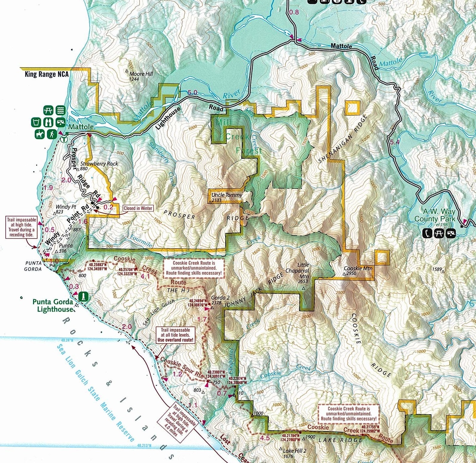 Lost Coast Trail and the King Range Wilderness: New Additions to the ...