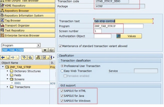 SAP TECH: Tab Strip