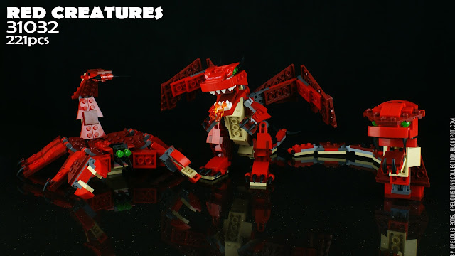 Opelouis's Toys Collection: LEGO Creator 31032 Red Creatures.