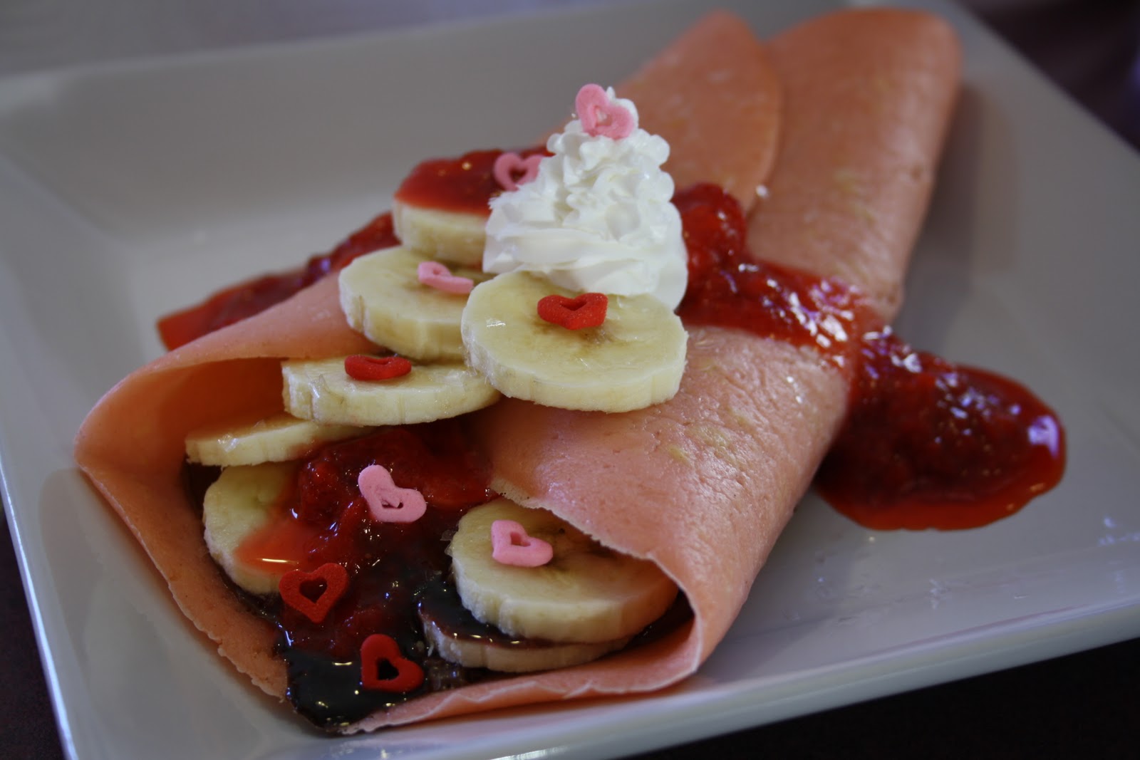 Meals with Michelle: Pink Valentine Crepes
