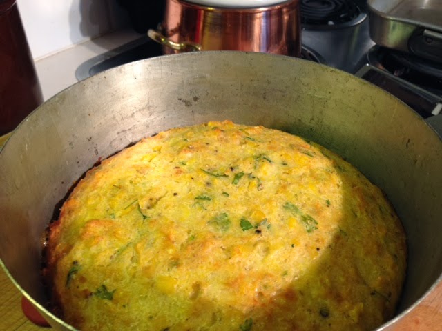 There's a Hippy in the Kitchen: Julia Child / Corn Timbale