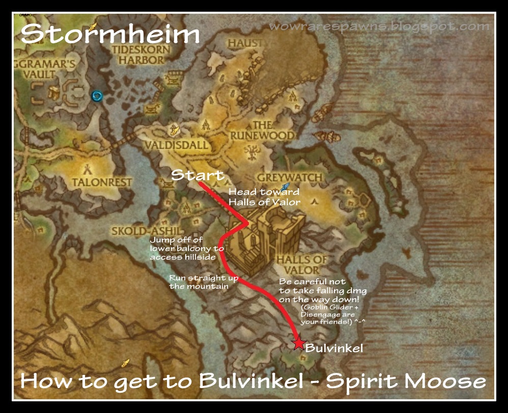 WoW Rare Spawns: Bulvinkel - Spirit Moose