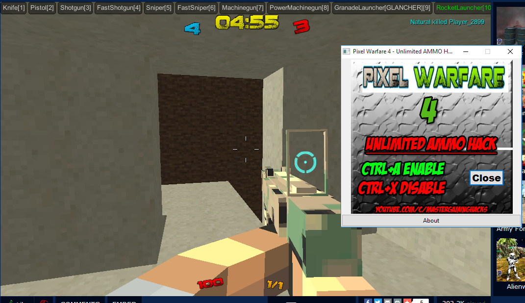 Pixel Warfare 4 - Unlimited AMMO Hack ~ MasterGaming