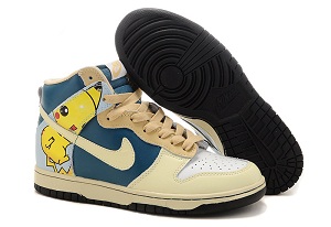 High Tops Nike SB Dunk : Nike Dunks Pokemon Pikachu High Tops For Men Cheap