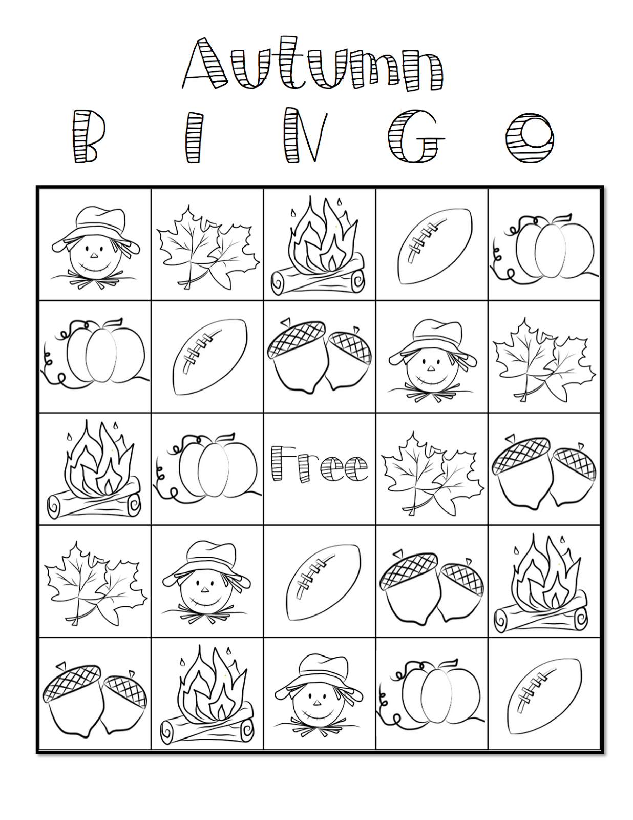 Autumn Bingo!