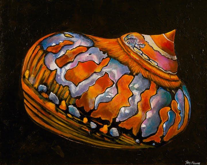 Paintings By Tracy Effinger Upton: African Turbo Chocolate Brown