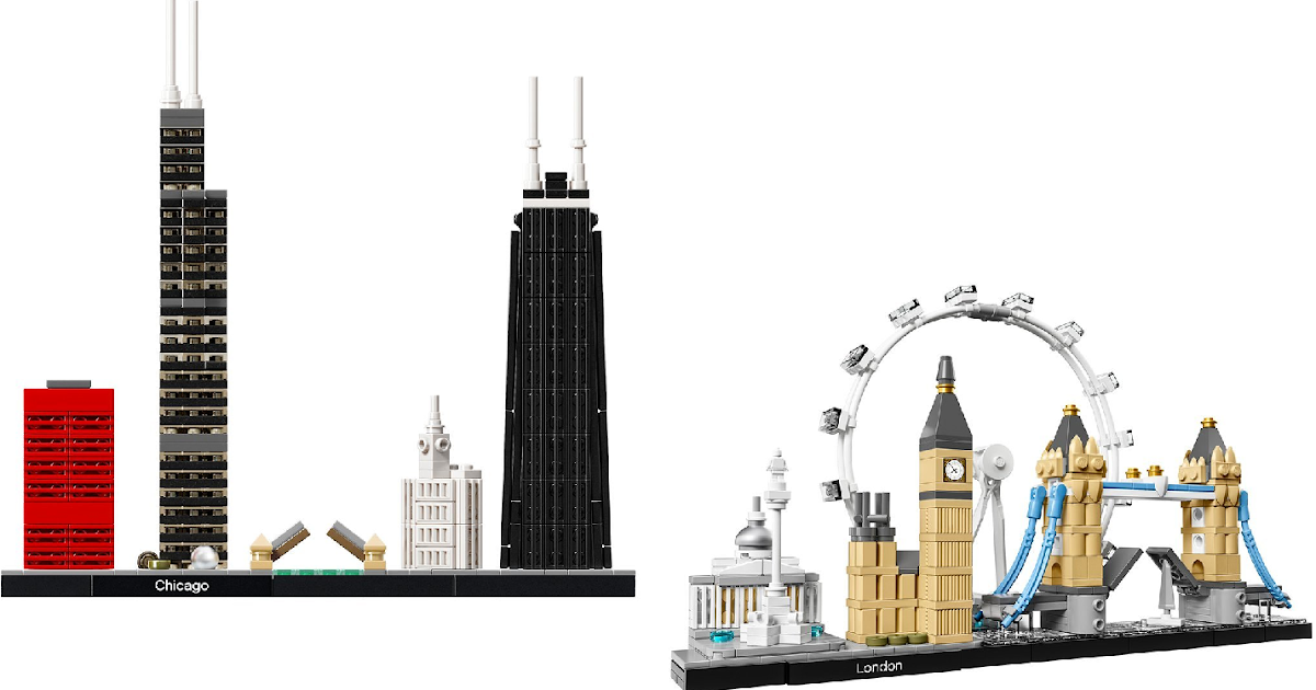 LEGO Architecture Chicago Skyline 444 Piece Building Blocks Set $29.99 ...