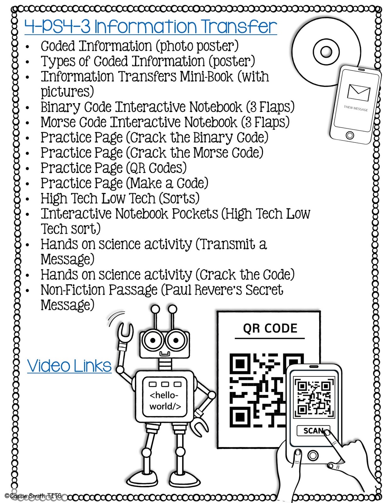 Waves and Information 4th Grade NGSS - Thrifty in Third Grade