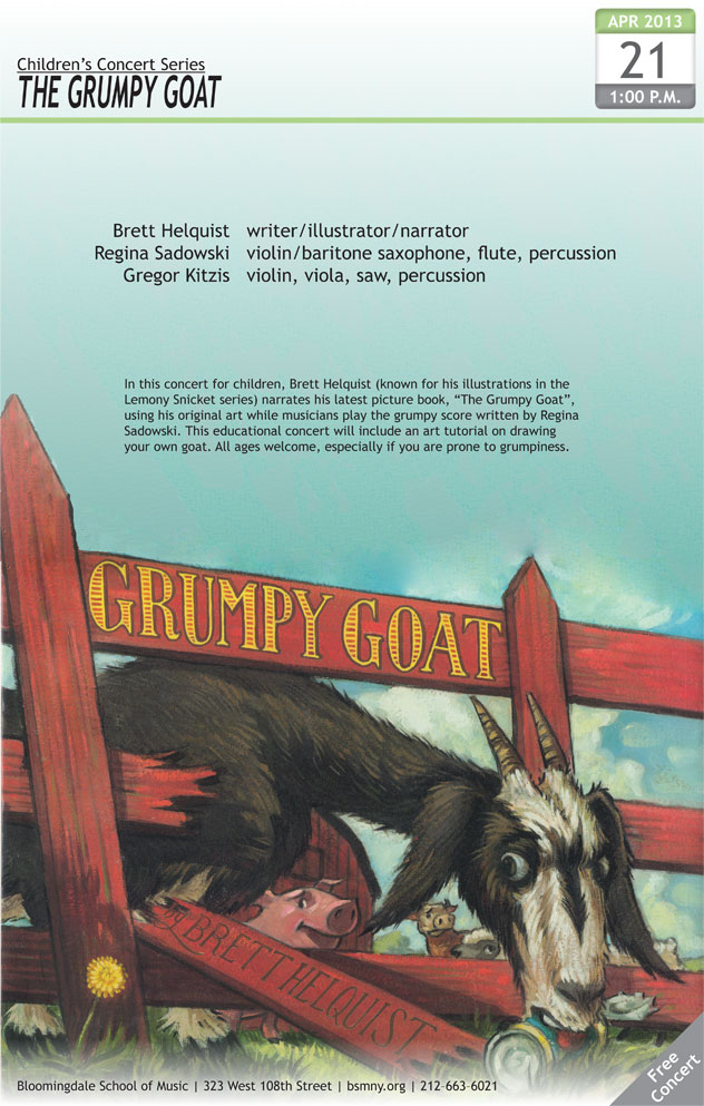 Brett Helquist: GRUMPY GOAT EVENT