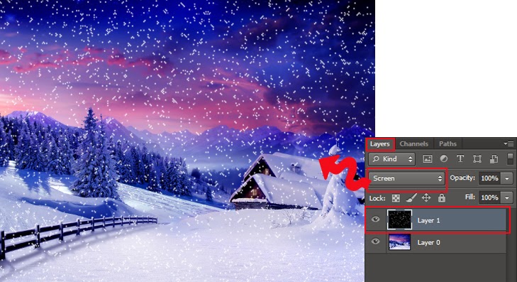 Well-being: How to Create a Snow Effect in Photshop