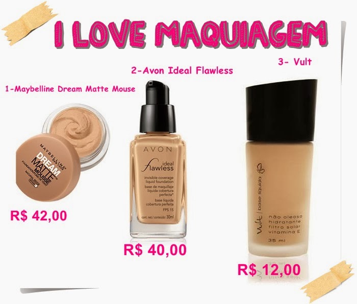 EU AMO RÍMEL: Resenha: Bases boas e baratas!