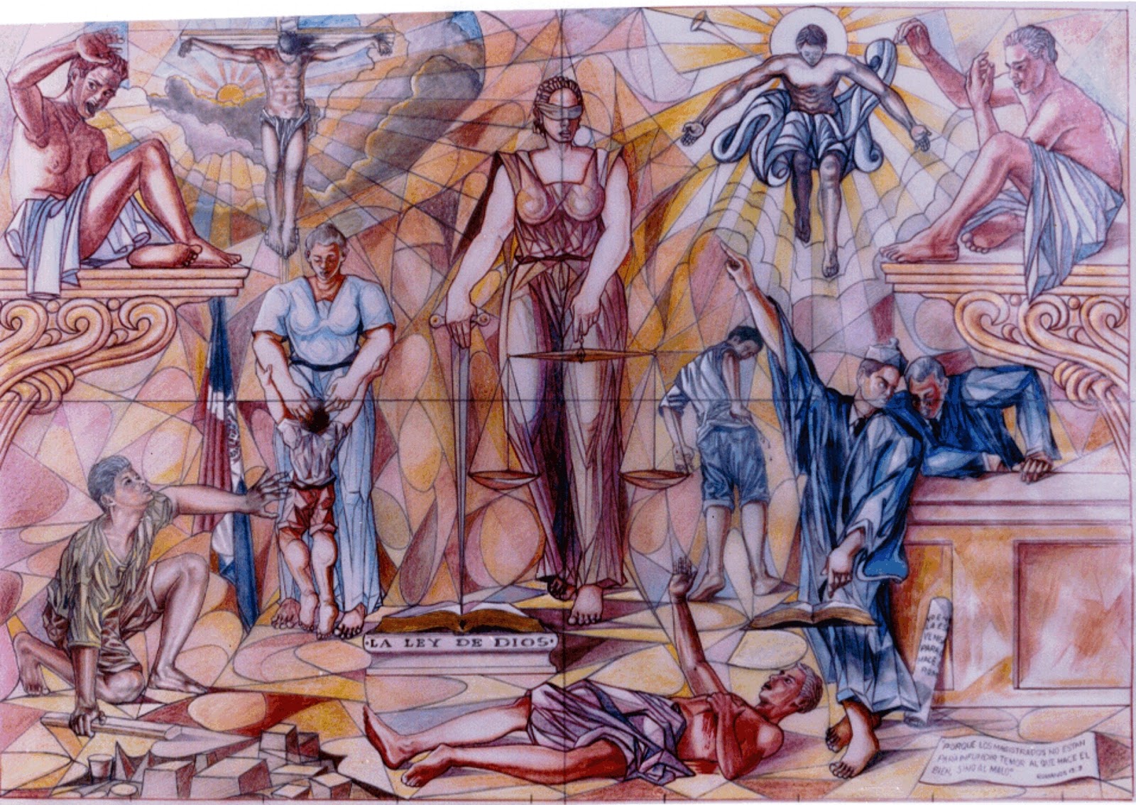 DISEÑOS Y PROYECTOS DE ARTE: MURAL ¨LA JUSTICIA¨ PALACIO DE JUSTICIA DE MAO