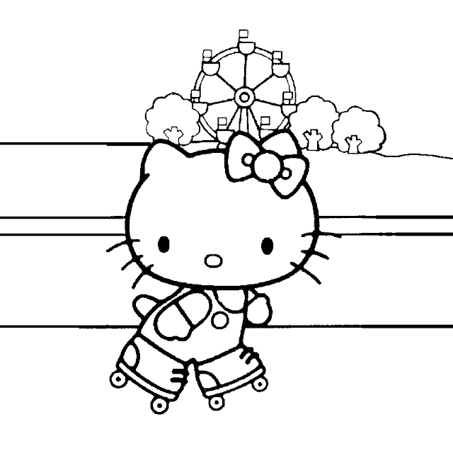 Kumpulan Mewarnai Gambar Hello Kitty - Mahir Warnai Gambar