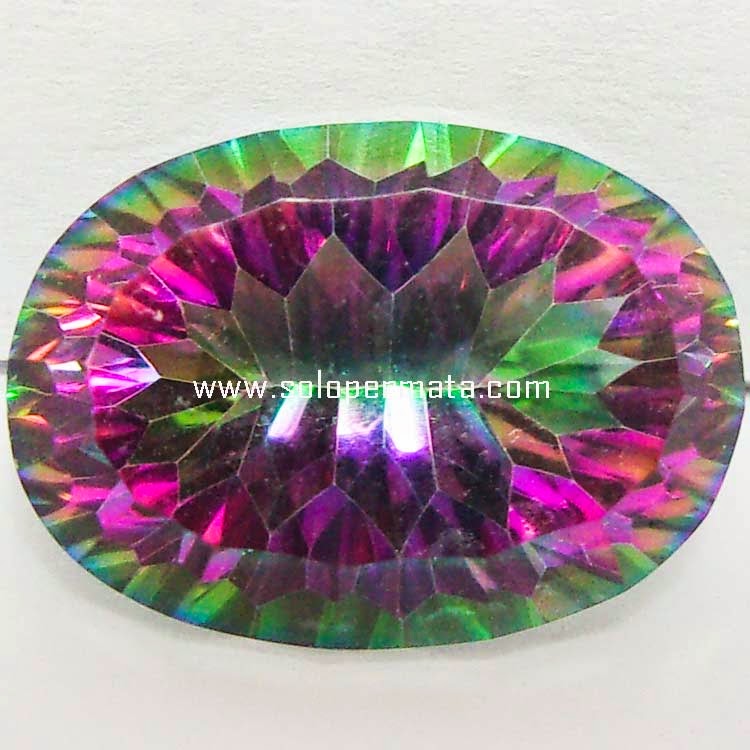 Batu Permata Rainbow Mystic Quartz - Sp068 | Batu Moldavite | Toko Batu ...