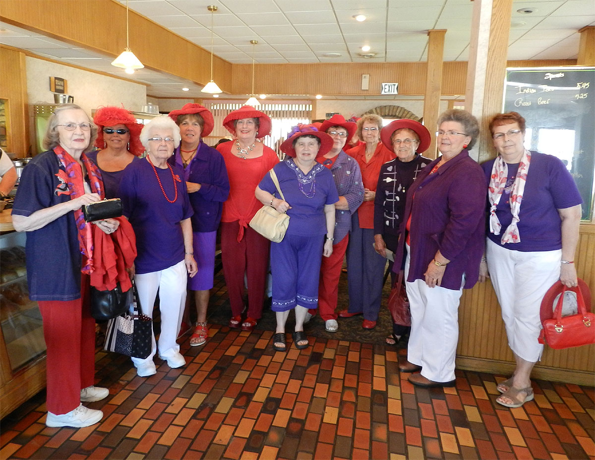 Carrington, North Dakota: Love Those Red Hat Ladies!