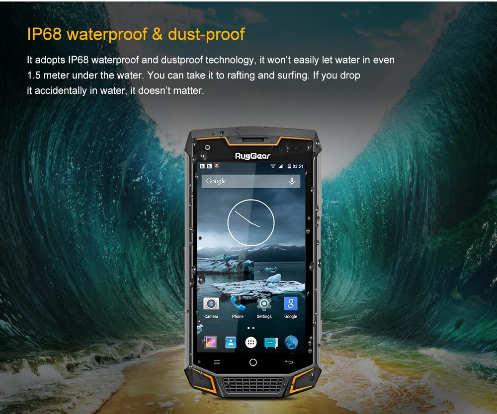 outdoor phone zone______________________: RugGear RG740 4G LTE waterp