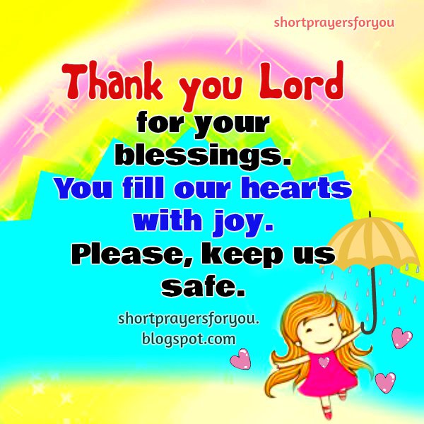 Short Prayer Thanking God