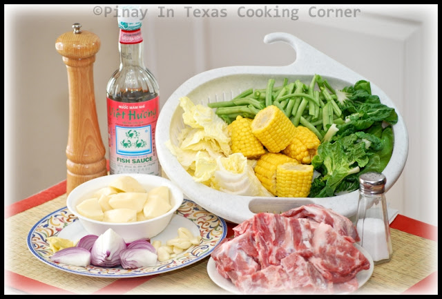 Pinay In Texas Cooking Corner: Nilagang Pork Buto-buto (Pork Neck Bone ...