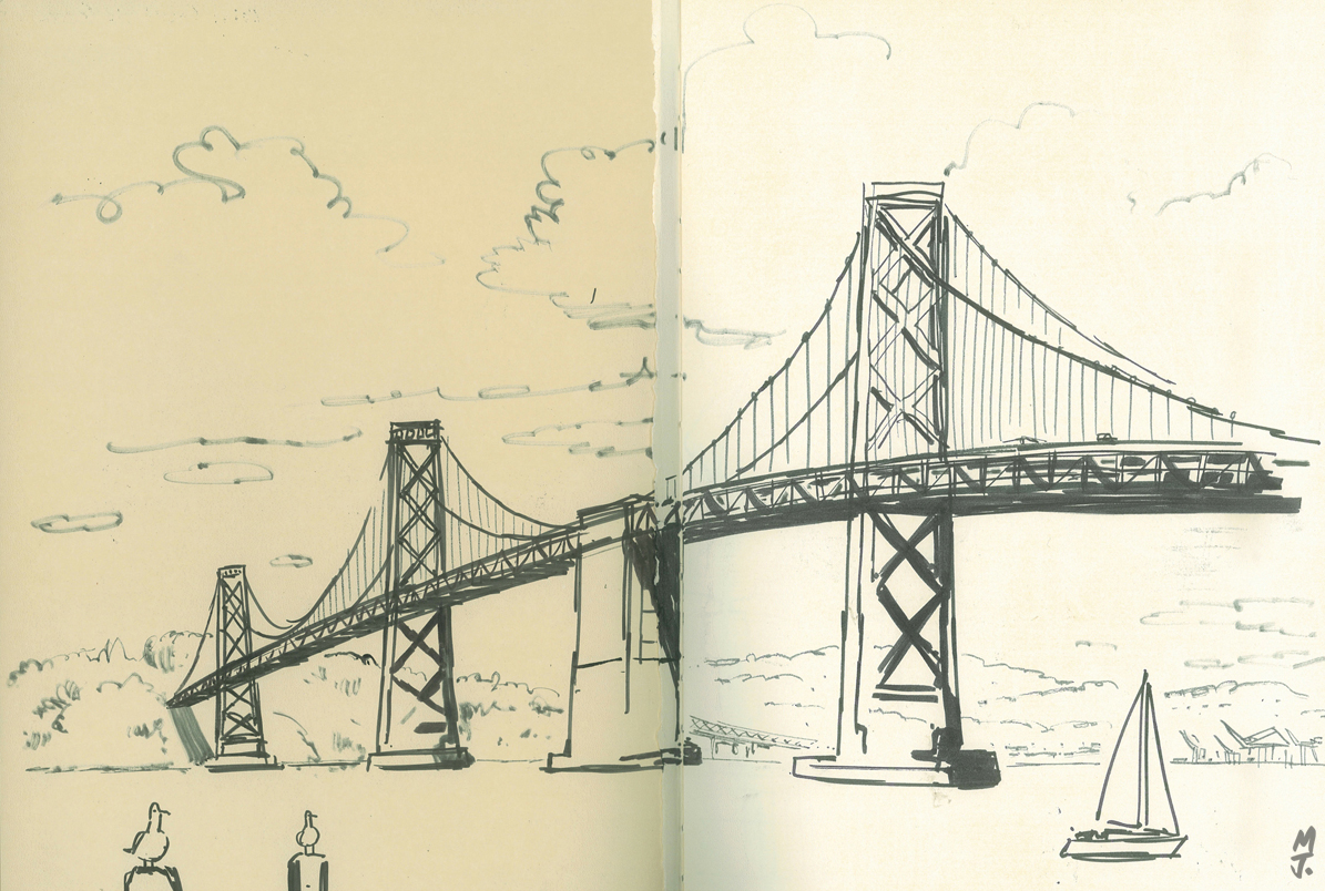 Oakland Bay Bridge Drawings