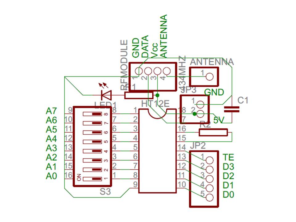 ROBO ZONE: 434MHz RF modules with encoders and decoders