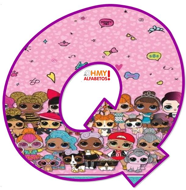 Alfabeto LOL Surprise. Cute LOL Surprise Abc. - Oh my Alfabetos!