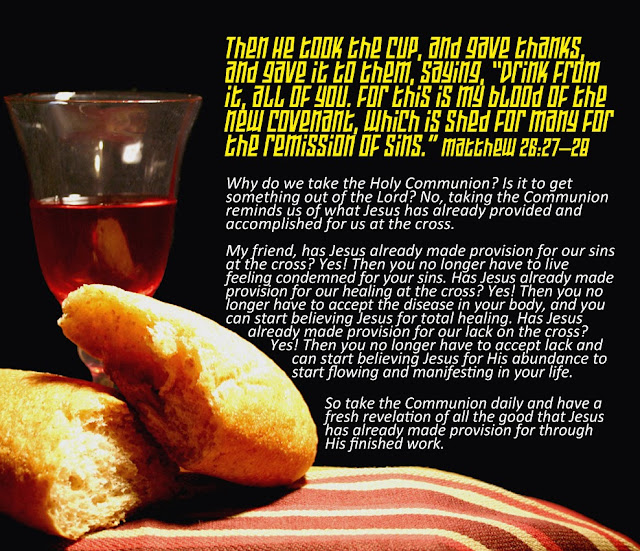 Live RIGHT by believing RIGHT: Matthew 26:27–28 Daily Communion With ...