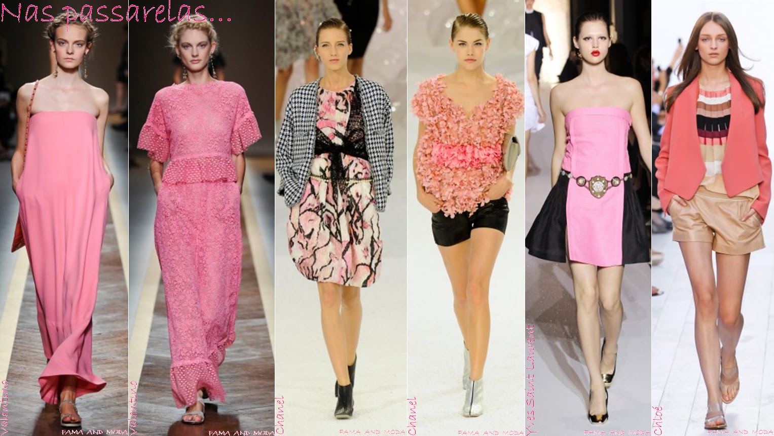 Fama and Moda: Inspiração do dia: a cor rosa.