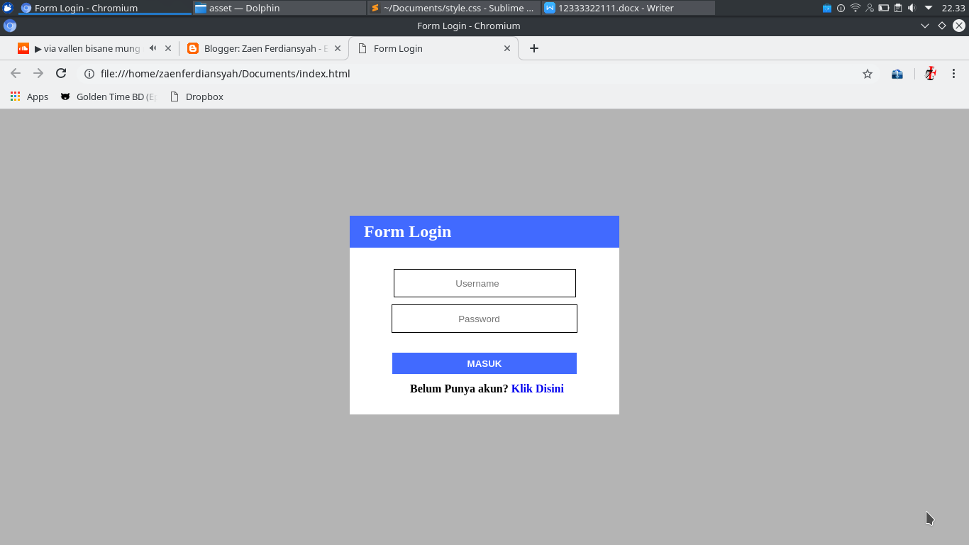 Bagaimana Sih Cara Membuat Form Login Menggunakan HTML Dan Css?