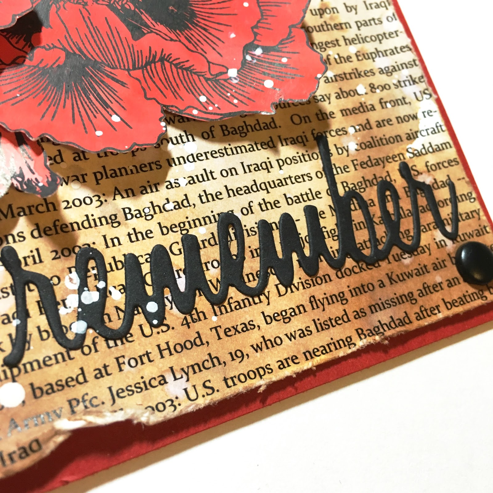 IndigoBlu Blog: Blazing Poppies Veteran's Day Card