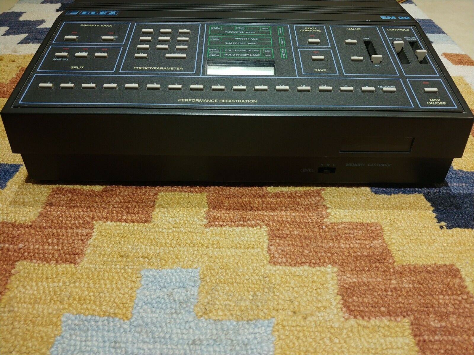 MATRIXSYNTH: Elka EM 22 Vintage 1986 Italian Synthesizer Module