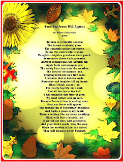 Fall Harvest Poem Posters - updated September 21st